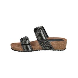 Lazamani Damen Pantolette "Lazamani Pantoletten Leder", Gr. 36, schwarz, Leder, Schuhe