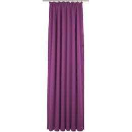Vorhang WIRTH, B:130cm H:225cm, lila, Jacquard, Baumwolle, Polyester, Wohnzimmer, Gardinen, "Newbury"
