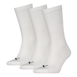 Puma Herren Socken "Puma UNISEX CUSHIONED NEXT CREW 3P", Gr. 39, wei&szlig;, Baumwollmischung, Socken, mit Zonenpolsterung f&uuml;r zus&auml;tzlichen Komfort
