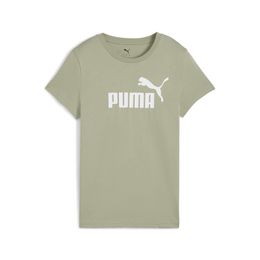 Puma Damen T-Shirt "ESS No. 1 Logo T-Shirt Damen"lux army gr&uuml;n, Gr. XL, Obermaterial: 100% Baumwolle; Kragen: 30% Polyester, 70% Baumwolle, Shirts