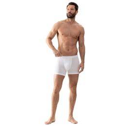 Mey Herren Trunk "Dry Cotton", Gr. 6, wei&szlig;, Single Jersey, Obermaterial: 57% Baumwolle, 38% Polyester, 5% Elasthan, Unterhosen, Elastischer Logobund