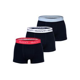 Gant Herren Boxershorts "Boxershort 3er Pack", Gr. L, schwarz, Obermaterial: 57% Baumwolle CO(Bio). 38% Baumwolle CO. 5% Elasthan EL., Unterhosen