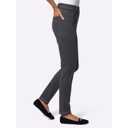 Classic Basics Damen Stretch-Hose, schwarz, Gr. 40, unifarben, 49% Baumwolle, 46% Polyester, 5% Elasthan, Hosen
