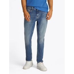 Tommy Jeans Herren Slim-fit-Jeans "Austin Slim Tapered", blau, Gr. 31, Denim/Jeans, Obermaterial: 99% Baumwolle, 1% Elasthan, Jeans, zum Knöchel hin