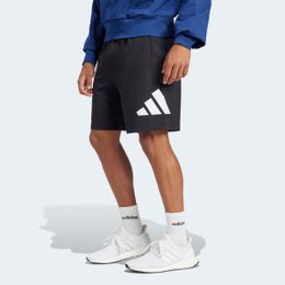 Herren Shorts "M BL SJ SHO", schwarz-wei&szlig;, Gr. L, adidas Sportswear, Obermaterial: 74% Baumwolle, 26% Polyester, Hosen