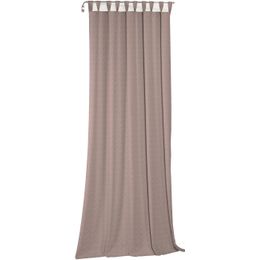 Vorhang WIRTH, B:132cm H:245cm, rot, Jacquard, Baumwolle, Polyester, Wohnzimmer, Gardinen, "Torbole"