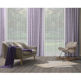 Vorhang Adam, B:142cm H:175cm, lila, Jacquard, Baumwolle, Wohnzimmer, Gardinen, "Argentinian Criolla Light", aus 100% Bio-Baumwolle