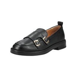 Pavement Damen Slipper "Pavement Slipper Leder", Gr. 38, schwarz, Leder, Schuhe