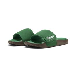 Puma Damen Sandale "Leadcat 2.0 Palermo Foil Slides Erwachsene", Gr. 40,5, wei&szlig;, Obermaterial: Kuhleder, Synthetik, Leder; Futter: Textil;