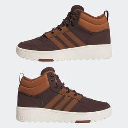 Herren Winterboots "HOOPS 4.0 MID", adidas Sportswear, Gr. 37, wei&szlig;, Synthetik, Schuhe, Winterschuhe, Winterstiefel, Snowboots