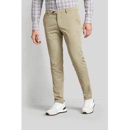 Bugatti Herren Stoffhose "Modern Fit", beige, Gr. 42, 89% Baumwolle, 7% Elastomultiester, 4% Elasthan, Hosen, Basic Essential