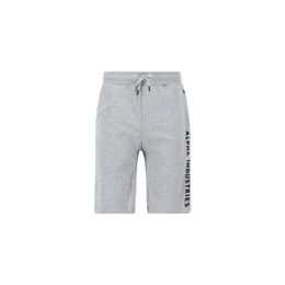 Herren Sweatshorts "AI Sweat Short", grau, Gr. XL, Alpha Industries, Obermaterial: 80% Baumwolle, 20% Polyester, Hosen