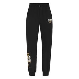 Plein Sport M&auml;dchen Jogger Pants "Tiger Tokyo", schwarz, Gr. M, Obermaterial: 88% Baumwolle, 12% Polyester, Hosen