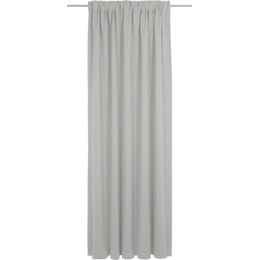Vorhang Adam, B:142cm H:245cm, grau, Jacquard, Baumwolle, Wohnzimmer, Gardinen, "Indian Cortezada Light", aus 100% Bio-Baumwolle