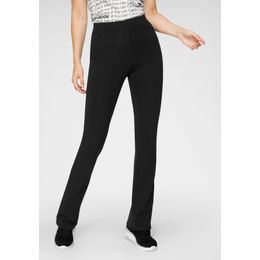 Kangaroos Damen Jazzpants, schwarz, Gr. 40, unifarben, Jersey, Obermaterial: 95% Baumwolle, 5% Elasthan, Hosen, mit hohem Stretch-Anteil sitzt wie