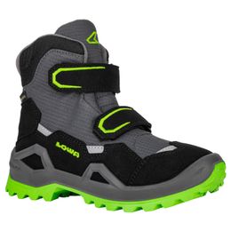 Lowa Damen Winterstiefel "MILO EVO GORE-TEX MID JR", Gr. 32, grau, Synthetik, Textil, Schuhe, Winterschuhe, Winterboots, Snowboots, wasserdicht,