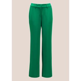 Madeleine Mode MADELEINE Damen Stoffhose "Hose Weite Stretch-Hose mit B&uuml;gelfalten", gr&uuml;n, Gr. 20, Obermaterial: 96% Polyester PES. 4% Elasthan EL., Hosen