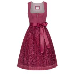 N&uuml;bler N&Uuml;BLER Damen Dirndl "Dirndl midi Gundi", lila, Gr. 40, Obermaterial: 100% Polyester PES., Kleider