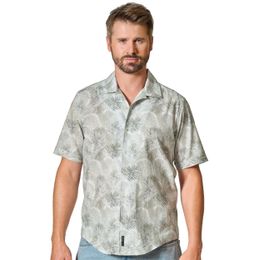 Casamoda Herren Kurzarmhemd "Casamoda Freizeithemd Kurzarm Print", gr&uuml;n, Gr. L, bedruckt, 100% Baumwolle, Hemden
