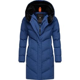 Ragwear Damen Steppmantel "Natalka Cosy", blau, Gr. S, Au&szlig;enmaterial: 100% Polyester. Innenfutter: 100% Polyester. Wattierung: 100% Polyester,