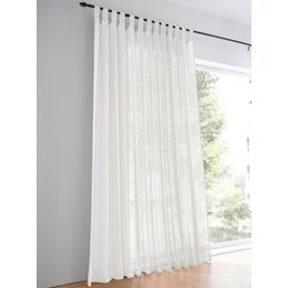 Gardine HEINE HOME, B:290cm H:145cm, wei&szlig;, Polyester, Gardinen