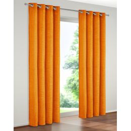 Vorhang WIRTH, B:132cm H:160cm, gold, Chenille, Polyacryl, Wohnzimmer, Gardinen, "Trondheim 234 g/m&sup2;"