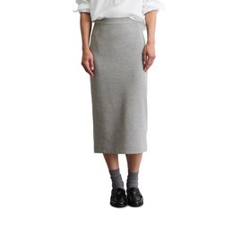 Marc O'Polo MARC O'POLO Damen Jerseyrock "aus Interlock-Qualit&auml;t", grau, Gr. 32, unifarben, Obermaterial: 78% Baumwolle, 18% Polyester, 4% Elasthan, R&ouml;cke