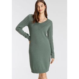Tamaris Damen Strickkleid "mit figurumspielendem Schnitt", gr&uuml;n, Gr. 40, Strick, Obermaterial: 50% Viskose, 28% Polyester, 22% Polyamid, Kleider, mit