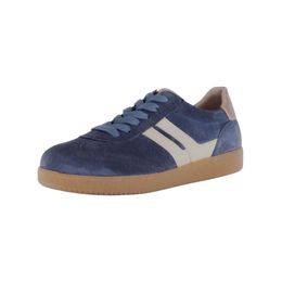 Gabor Damen Sneaker "Gabor Sneaker Leder", Gr. 40, blau, Leder, Schuhe