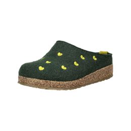 Haflinger Damen Hausschuh "Haflinger Hausschuhe Filz", Gr. 40, gr&uuml;n, Filz, Schuhe