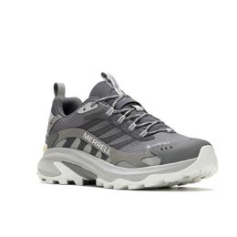 Merrell Herren Wanderschuh "MOAB SPEED 2 GORE-TEX", Gr. 43, grau, Synthetik, Schuhe, wasserdicht