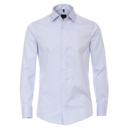 Venti Herren Businesshemd "Venti Businesshemd Langarm uni", blau, Gr. 41, unifarben, 100% Baumwolle, Hemden