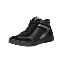 Ara Damen Sneaker "Ara Sneaker Leder", Gr. 41, schwarz, Leder, Schuhe