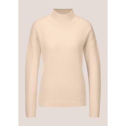 Madeleine Mode MADELEINE Damen Longpullover "Pullover Stehkragen-Pullover aus Schurwolle", wei&szlig;, Gr. 36, Obermaterial: 100% Schurwolle WV., Pullover