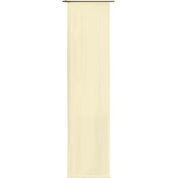 Schiebegardine WIRTH, B:60cm H:225cm, beige, Jacquard, Baumwolle, Polyester, Wohnzimmer, Gardinen, "Sunday", Mit Zubeh&ouml;r
