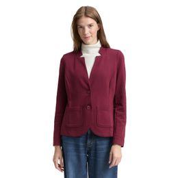 Tom Tailor Damen Sweatblazer "Ottoman", gr&uuml;n, Gr. XXXL, unifarben, Jersey, Obermaterial: 54% Baumwolle, 43% Polyester, 3% Elasthan, Blazer, mit