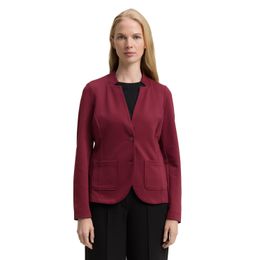 Tom Tailor Damen Sweatblazer "Ottoman", gr&uuml;n, Gr. L, unifarben, Jersey, Obermaterial: 54% Baumwolle, 43% Polyester, 3% Elasthan, Blazer, mit