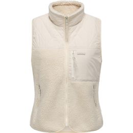 Ragwear Damen Pl&uuml;schweste "Junkin Bonded", beige, Gr. XL, Obermaterial 1: 100% Polyester; Obermaterial 2: 60% Polyester, 40% Nylon; Innenfutter: 100%