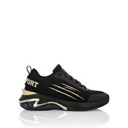 Plein Sport Herren Sneaker "Runner Sneaker", Gr. 42, schwarz, Schuhe