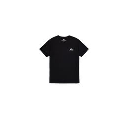 Herren T-Shirt "Basic T-Shirt SL", schwarz, Gr. M, Alpha Industries, Obermaterial: 100% Baumwolle, Shirts