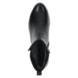 Caprice Damen Stiefelette, Gr. 38, schwarz, Leder, Schuhe, Blockabsatz, Businessschuh, Boots mit h&uuml;bschem Zierelement