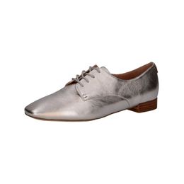 Peter Kaiser Damen Schn&uuml;rschuh "Peter Kaiser Halbschuhe Leder", Gr. 38,5, silber, Leder, Schuhe