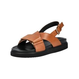 Pavement Damen Riemchensandale "Pavement Sandalen Leder", Gr. 36, braun, Leder, Schuhe
