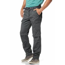 MAN'S WORLD MAN'S WORLD Herren Cargohose, grau, Gr. 66, unifarben, Obermaterial: 100% Baumwolle, Hosen, mit Zip-Off Funktion