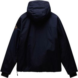 Napapijri Herren Anorak, blau, Gr. M, Web, Obermaterial: 100% Polyester, Jacken, aus Polyester, auch in gro&szlig;en Gr&ouml;&szlig;en