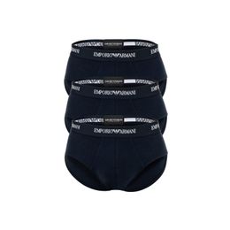 Emporio Armani Herren Slip "Slip Core Logoband 3er Pack", Gr. Mblau, Obermaterial: 95% Baumwolle CO. 5% Elasthan EL., Unterhosen