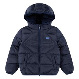 LEVI'S KIDS Kinder Steppjacke "LVB SHERPA LINED PUFFER JKT", Gr. 12M, blau, Web, Obermaterial: 100% Polyester, Jacken, Winterjacke for BOYS mit Kapuze