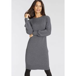 Laura Scott Damen Strickkleid, grau, Gr. 36, clean, unifarben, Strick, Obermaterial: 50% Viskose, 26% Polyamid, 24% Polyester, Kleider, mit