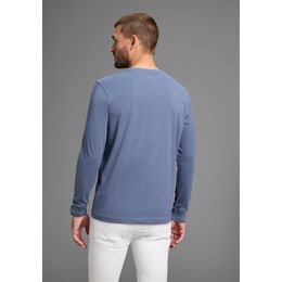 DELMAO Herren Rundhalsshirt, blau, Gr. XXL, bedruckt, Single Jersey, Obermaterial: 100% Baumwolle, Shirts, schmal geschnitten, mit Print, aus 100%