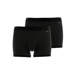 G&ouml;tzburg G&Ouml;TZBURG Herren Boxershorts "Boxershort 2er Pack", Gr. M, schwarz, Obermaterial: 95% Baumwolle CO. 5% Elasthan EL., Unterhosen